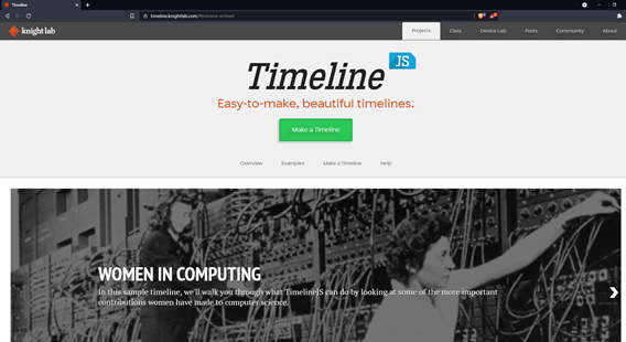 Building Your TimelineJS – CSiW 2021 workshops